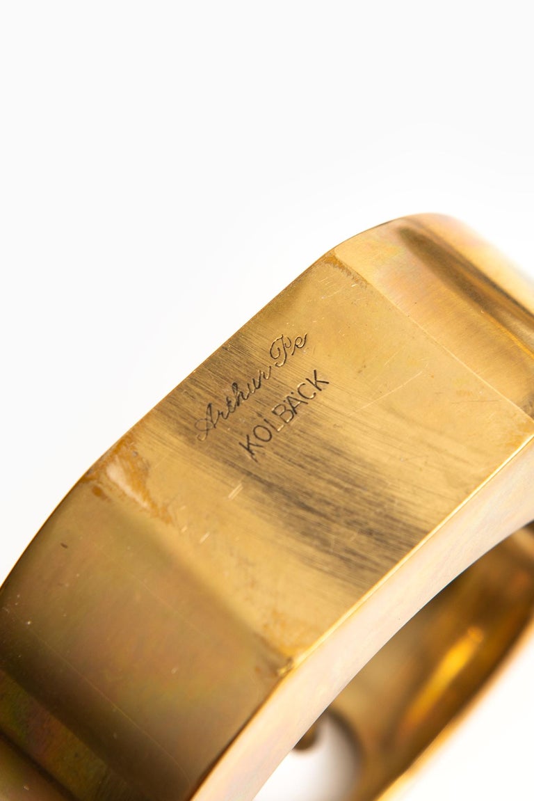 Arthur Pe Candlesticks in Brass Produced in His Own Studio Kolbäck in ...