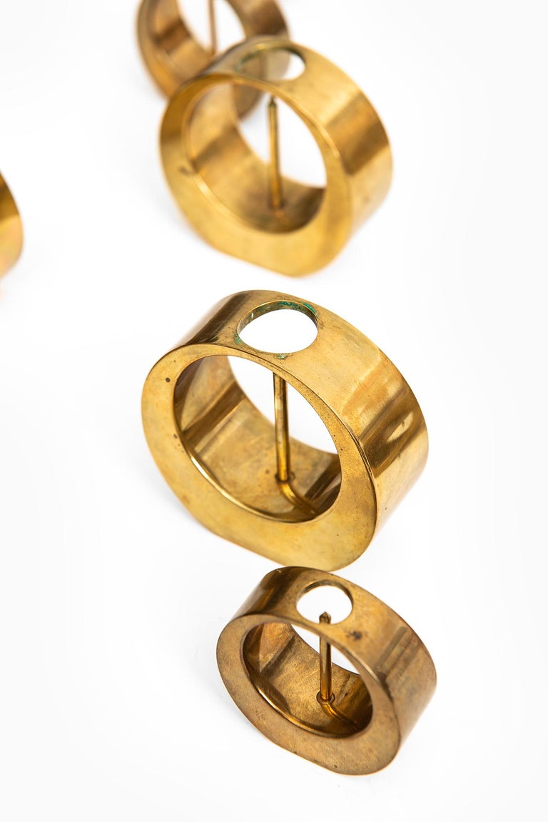 Arthur Pe Candlesticks in Brass Produced in His Own Studio Kolbäck in ...