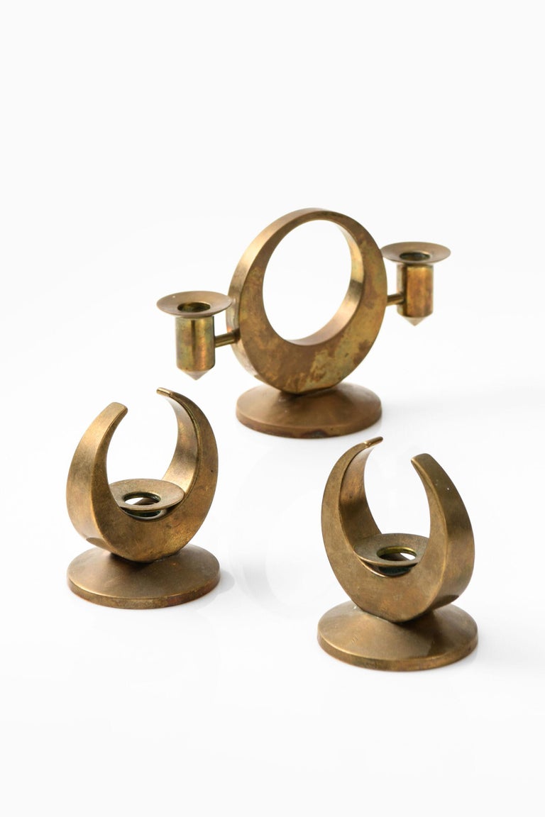 Arthur Pe Candlesticks Produced in His Own Workshop Kolbäck in Sweden ...