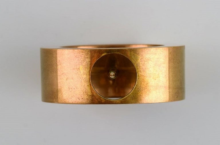 Arthur Pe for Kolbäck, Rare Modernist Brass Candlestick, Swedish Design ...