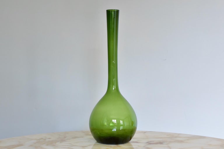 Arthur Percy Modern Art Glass Vase for Gullaskruf Made in Sweden at 1stDibs
