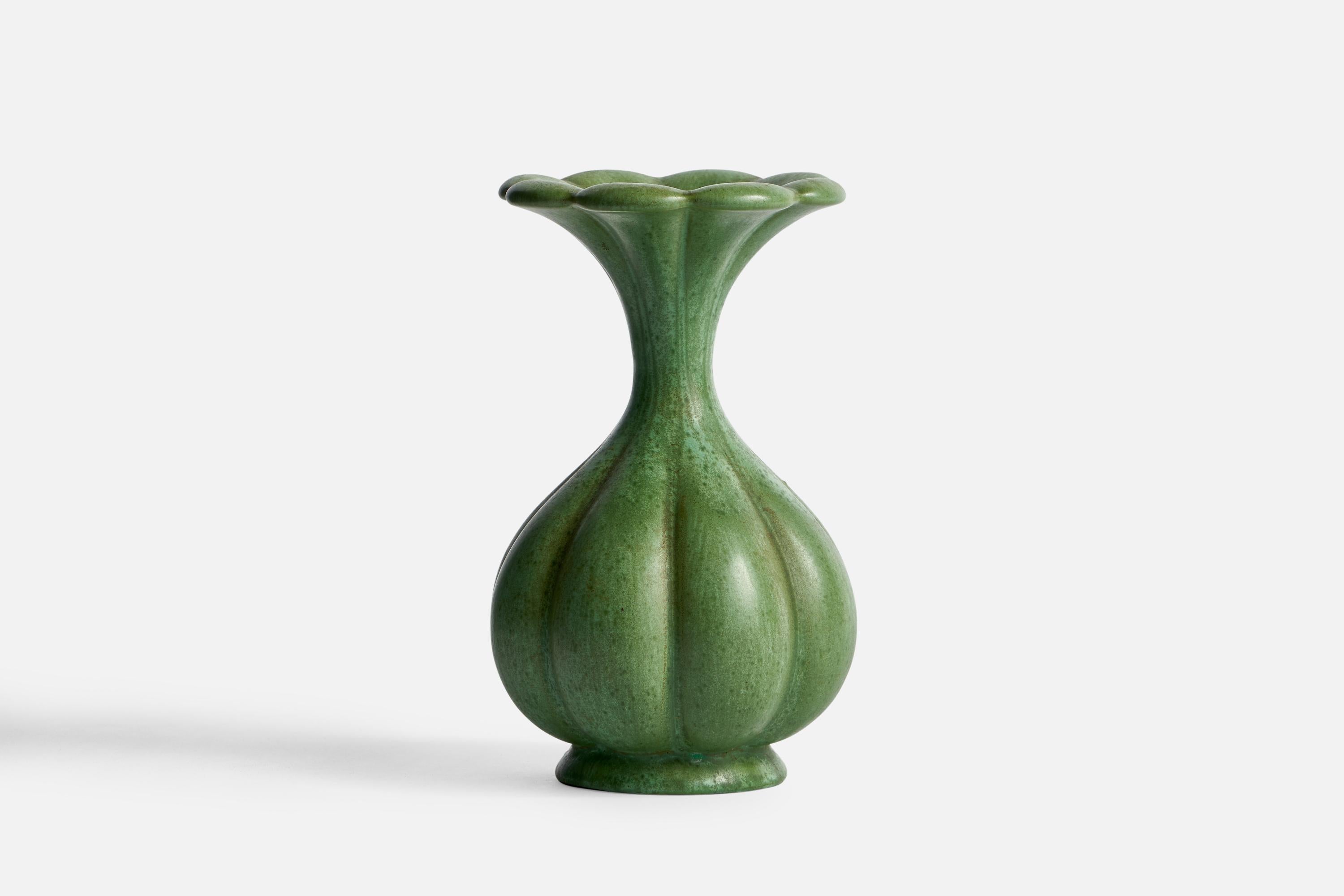 Arthur Percy, Vase, Ceramic, Sweden, 1930s For Sale at 1stDibs