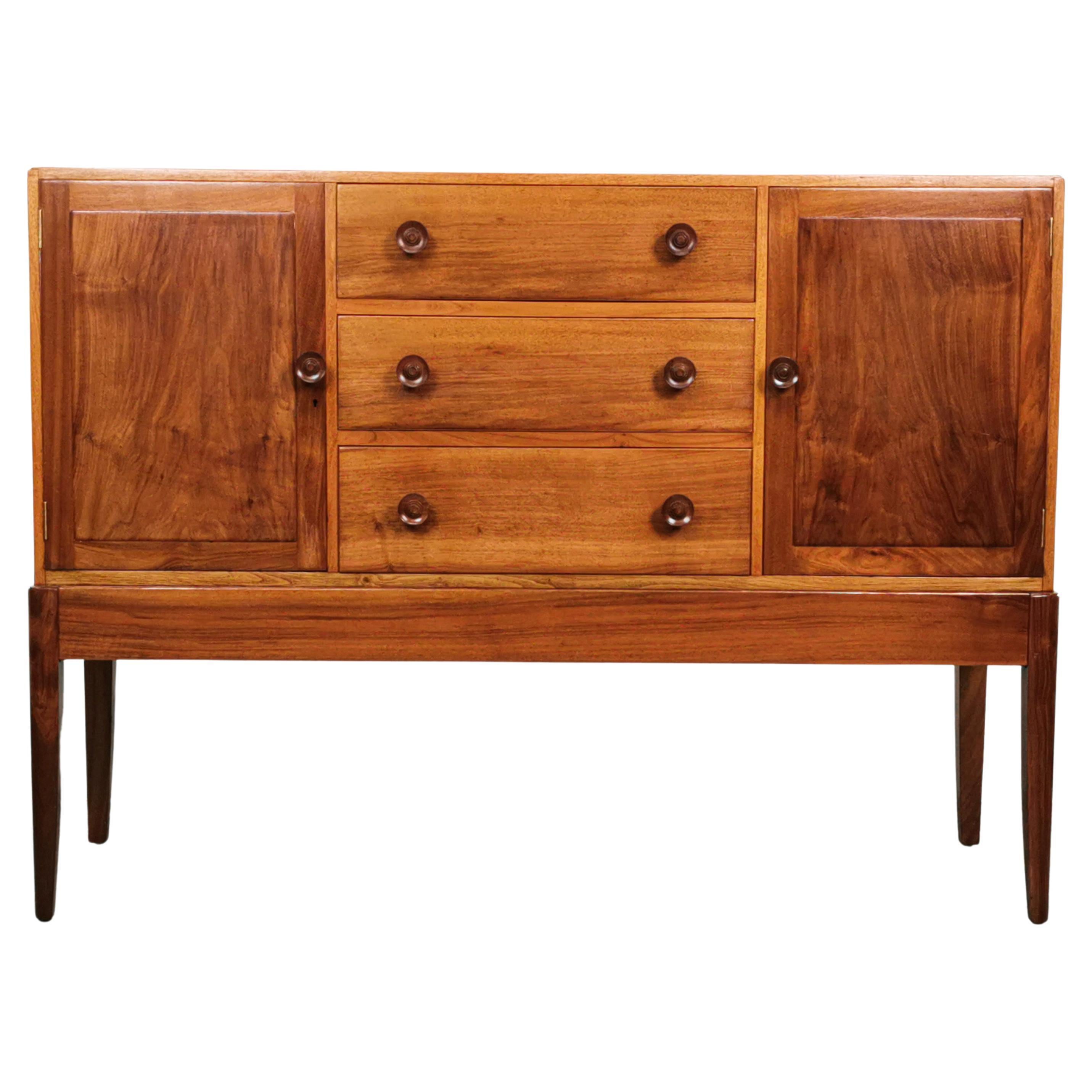 1950's Walnut Sideboard For Sale at 1stDibs