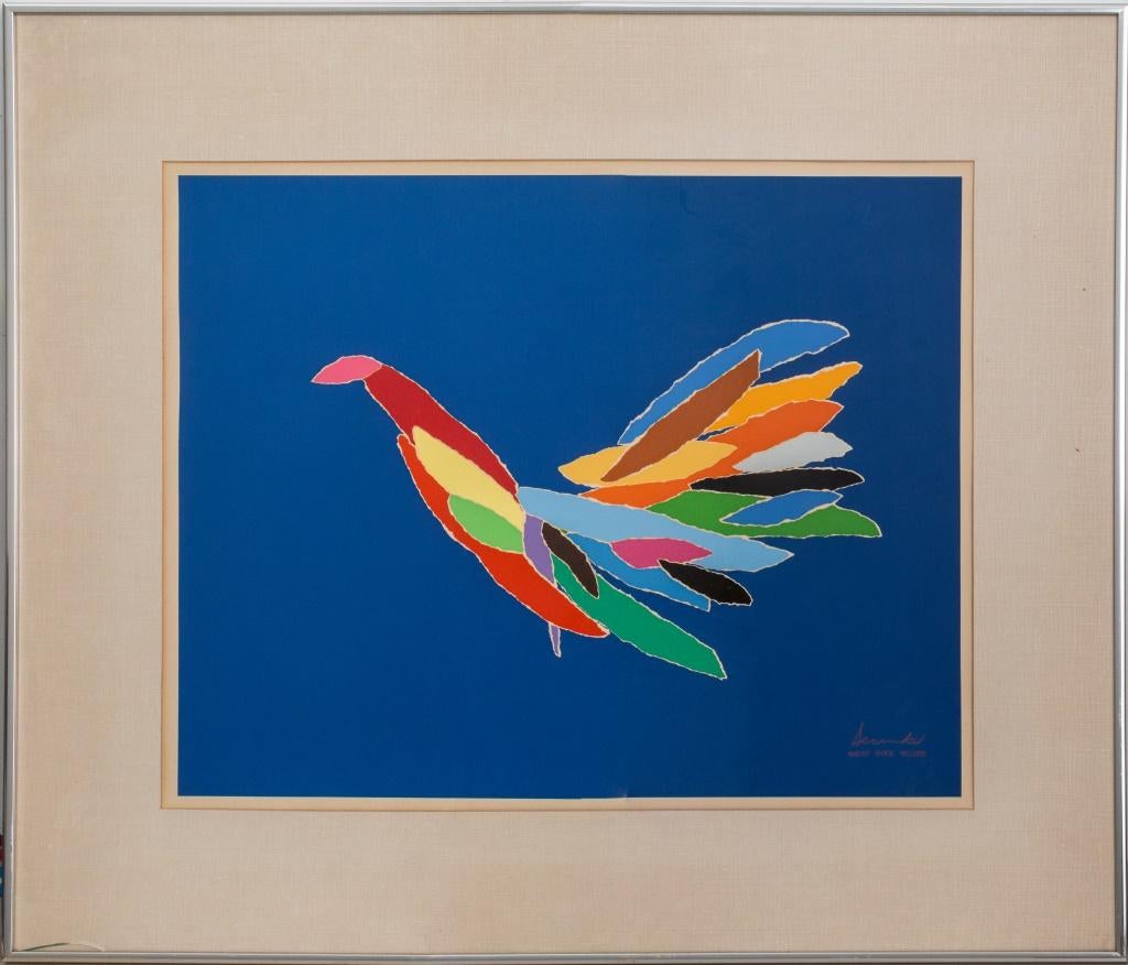 Arthur Secunda "Night Bird" Serigraph For Sale at 1stDibs