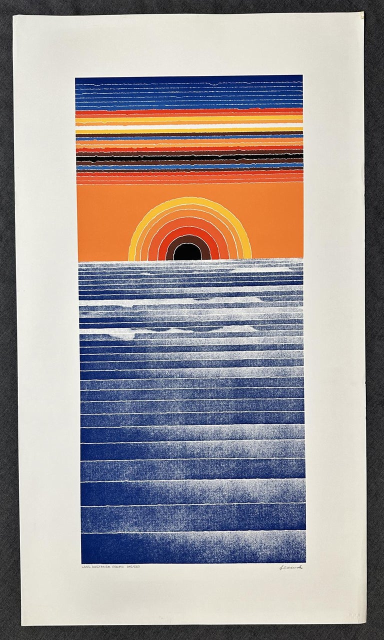 Arthur Secunda - Long Distance Ocean 1980 For Sale at 1stDibs