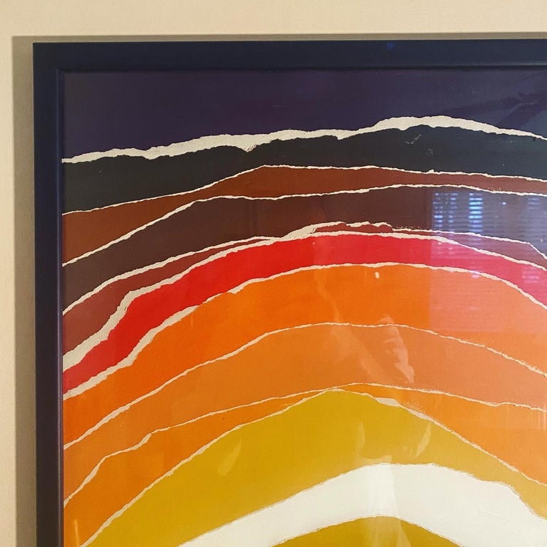 Arthur Secunda Style Modern Abstract Mixed Media Painting For Sale at ...