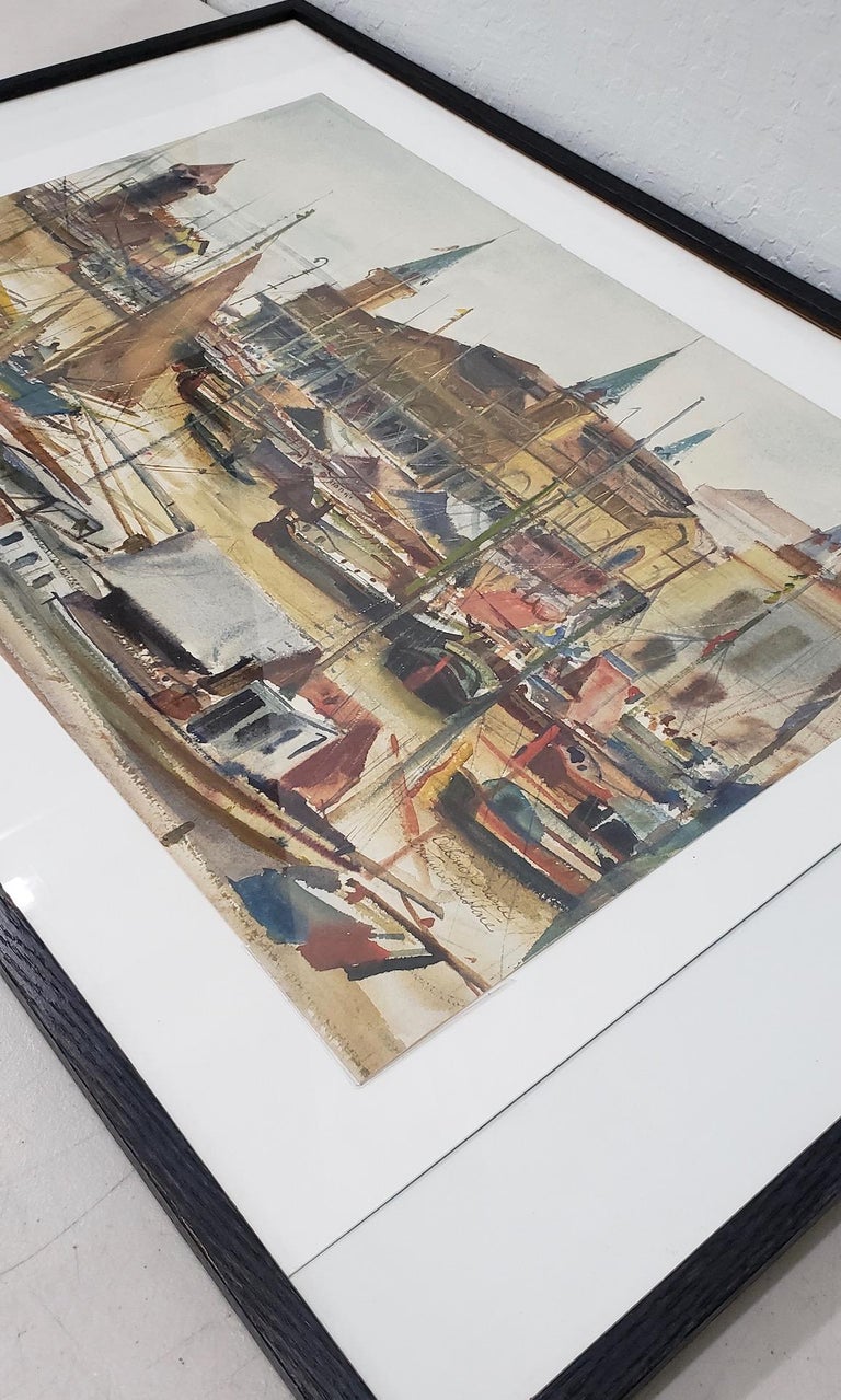 Arthur Shilstone "Belem, Brazil" Original Watercolor, circa 1960s For ...