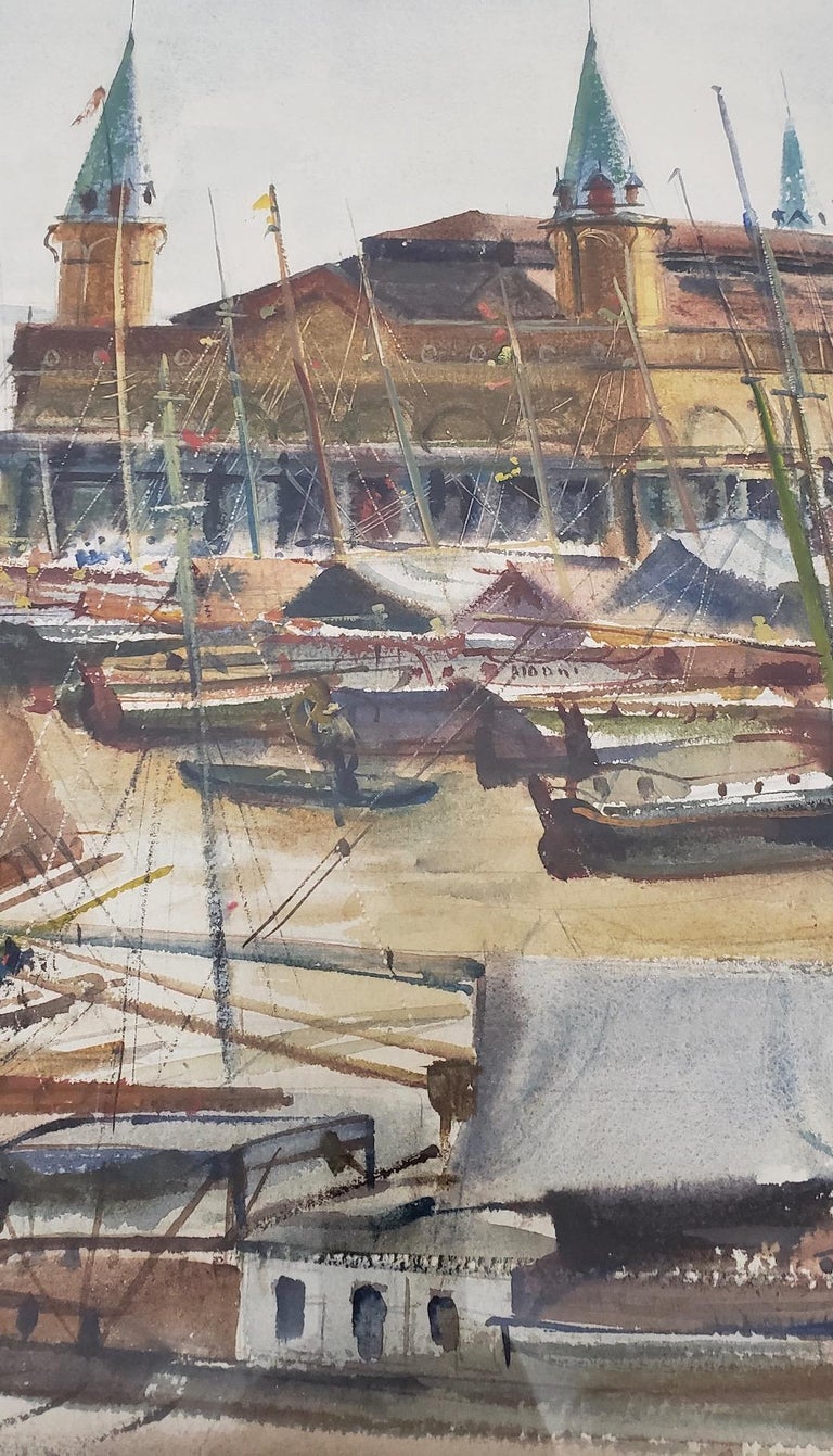 Arthur Shilstone "Belem, Brazil" Original Watercolor, circa 1960s For ...