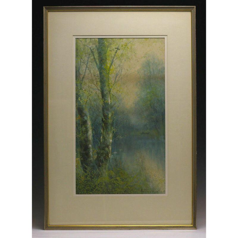 Arthur Sinclair Covey Watercolor Gouache Painting Landscape For Sale at ...