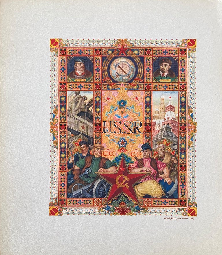 Arthur Szyk - U.S.S.R Russian Folk Art Print Judaica Jewish Artist ...