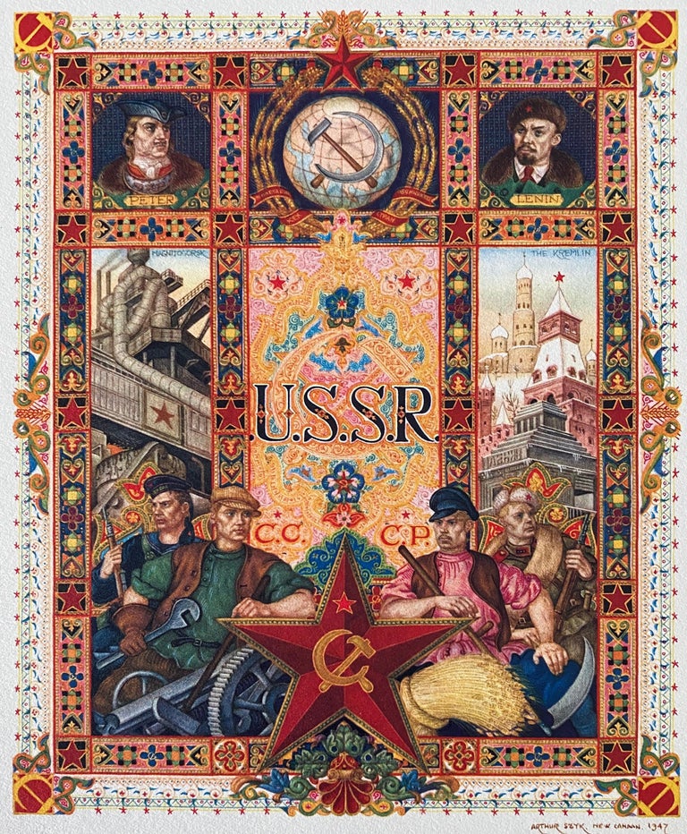 Arthur Szyk - U.S.S.R Russian Folk Art Print Judaica Jewish Artist ...