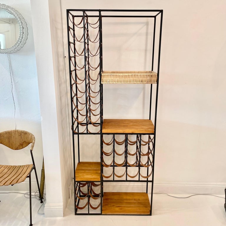 Arthur Umanoff 40 Bottle Wine Rack, 1950s USA For Sale at 1stDibs