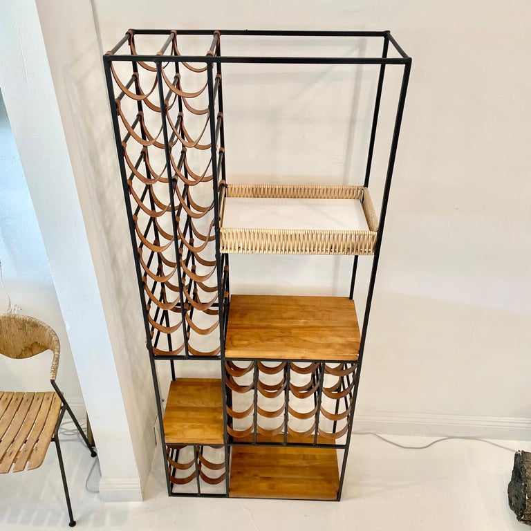 Arthur Umanoff 40 Bottle Wine Rack, 1950s USA For Sale at 1stDibs