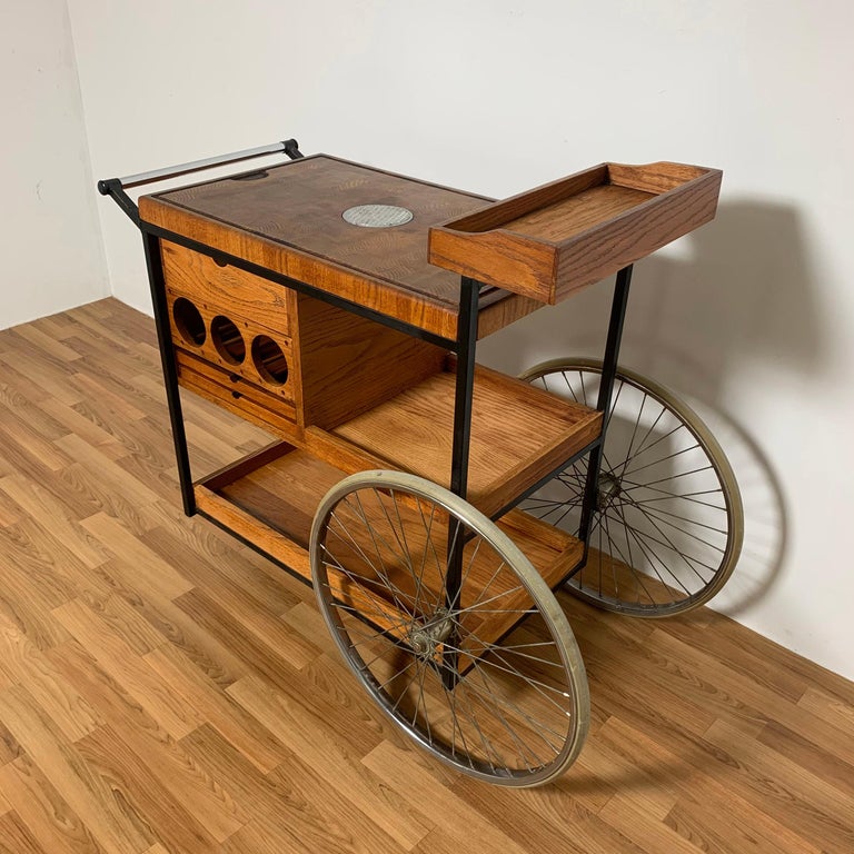 Arthur Umanoff Bar Cart Outdoor Barbeque Serving Trolley at 1stDibs