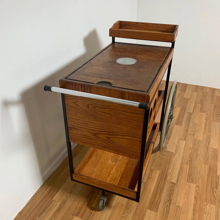 Arthur Umanoff Bar Cart Outdoor Barbeque Serving Trolley at 1stDibs ...