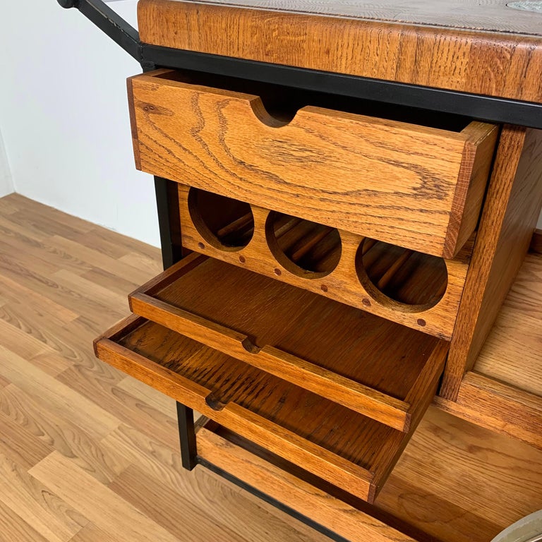 Arthur Umanoff Bar Cart Outdoor Barbeque Serving Trolley at 1stDibs ...