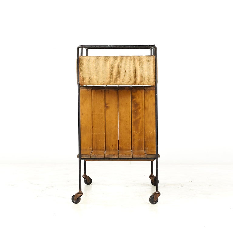 Arthur Umanoff for Raymor Mid Century Bar Cart For Sale at 1stDibs