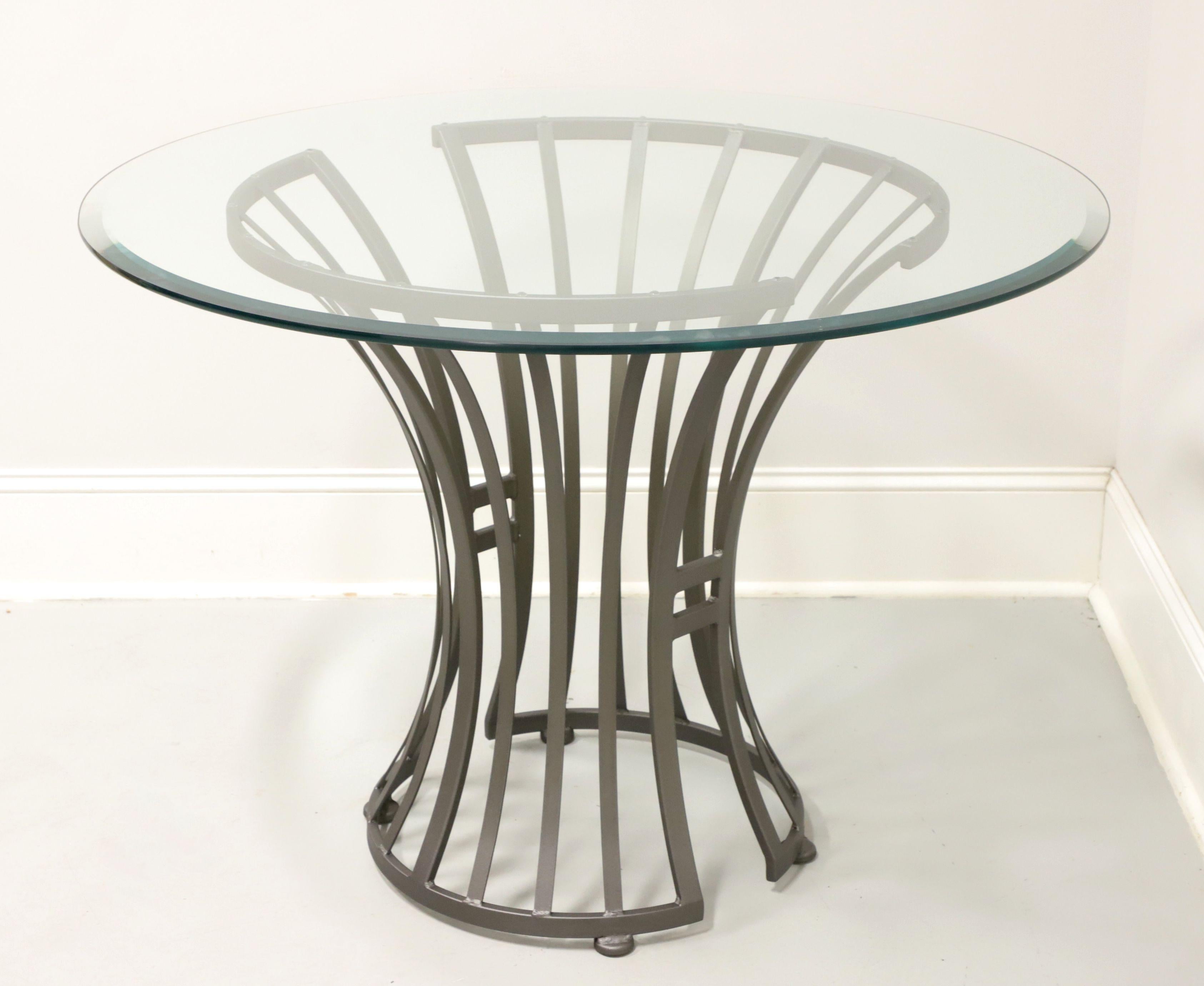 ARTHUR UMANOFF for Shaver-Howard MCM Modern Steel and Glass Round ...