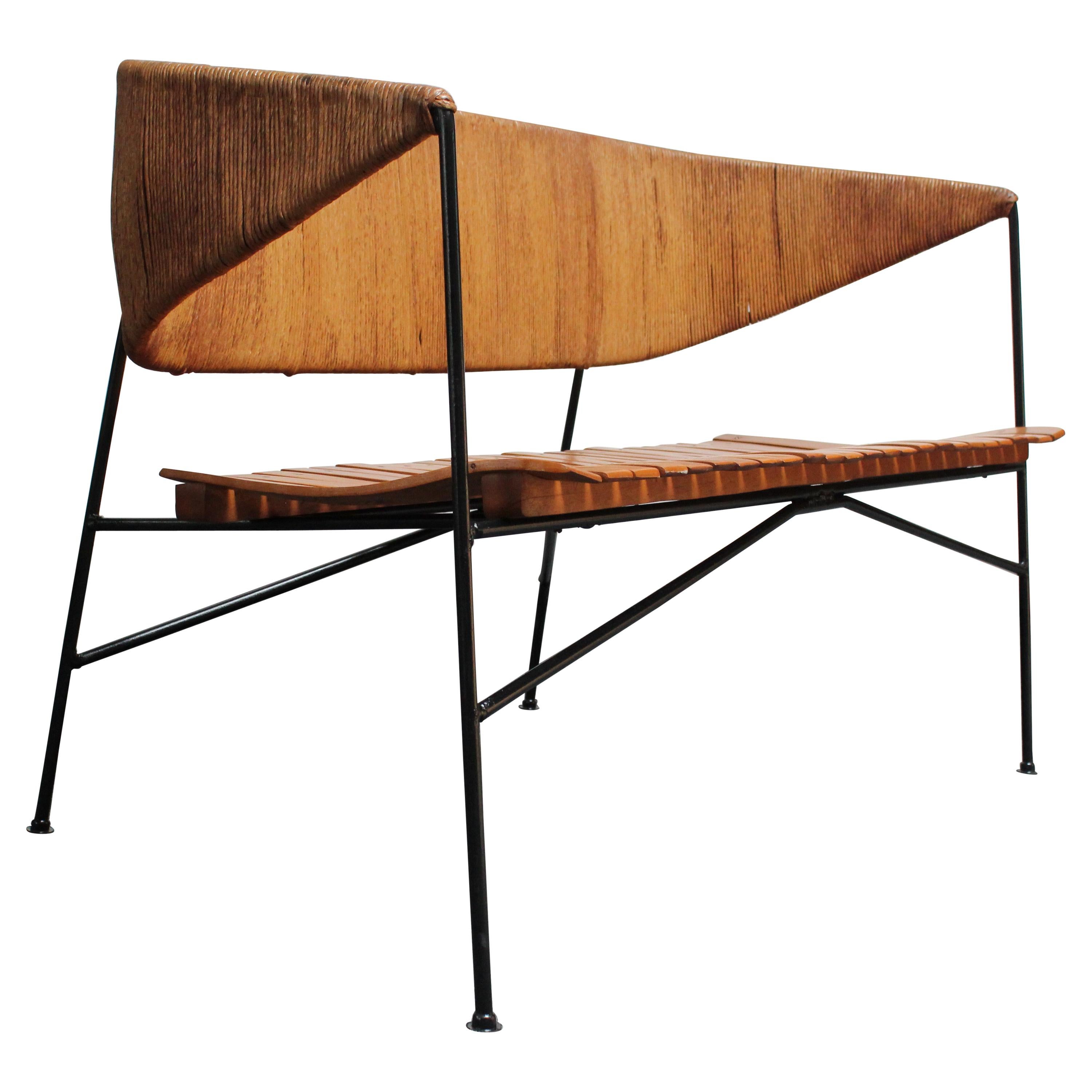 Arthur Umanoff for Shaver Howard Modernist Bench / Settee at 1stDibs