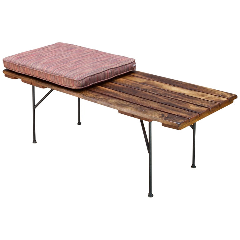 Arthur Umanoff Redwood Bench for Howard Shaver Vintage Mid-Century ...