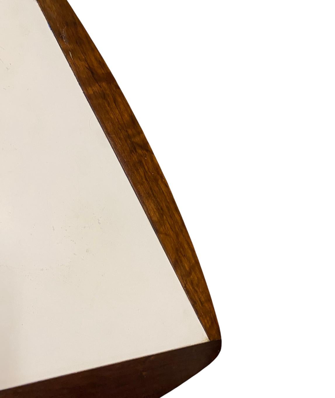 Arthur Umanoff Triangular Stacking Side Tables in Walnut For Sale at ...