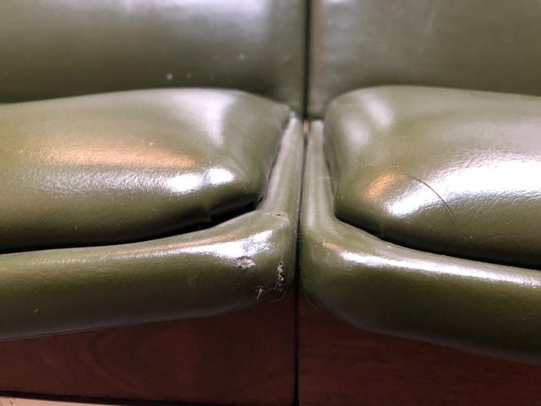 Arthur Umanoff Walnut Modular Sofa and Chair Set For Sale at 1stDibs