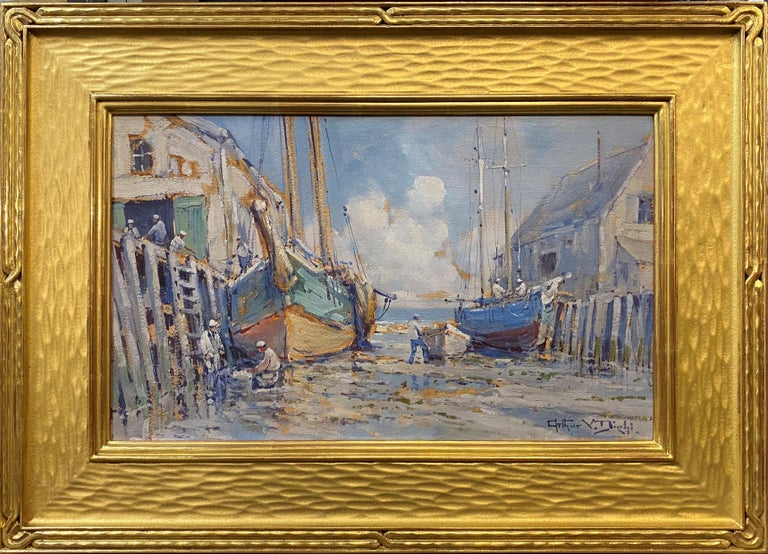 Arthur Vidal Diehl - Docks at Provincetown For Sale at 1stDibs