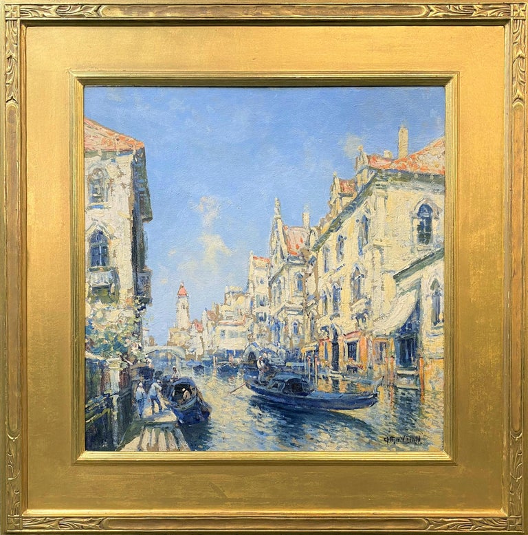 Arthur Vidal Diehl - Venice Canal Scene at 1stDibs