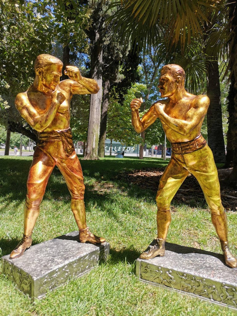 Arthur Waagen '1869-1910' Sculpture American Boxer's Boston Strong Boy ...