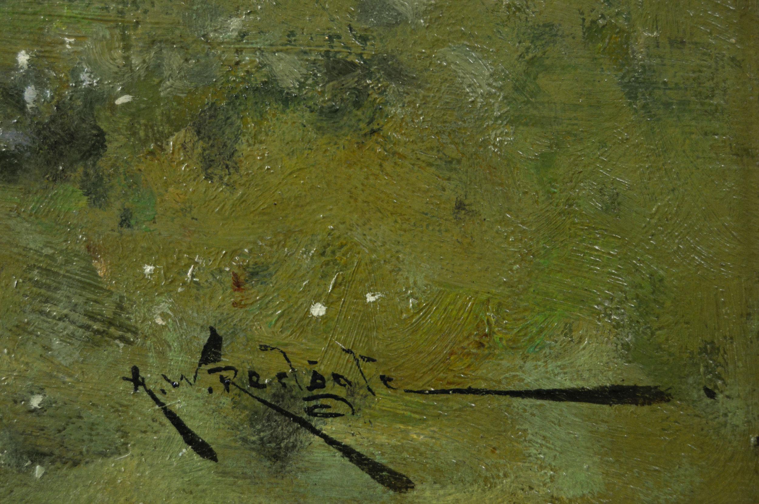 Arthur Walker Redgate - 19th Century river landscape oil painting of ...