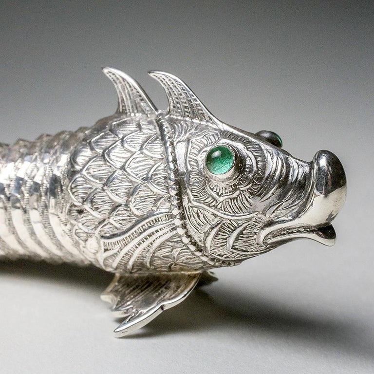 Articulated Silver Fish For Sale at 1stDibs