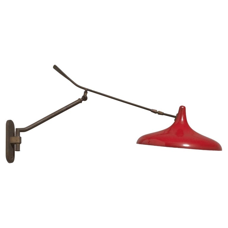 Articulated Wall Light by Lumen Milano, 1950s For Sale at 1stDibs