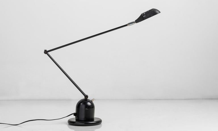 Articulating Black Metal Desk Lamp at 1stDibs