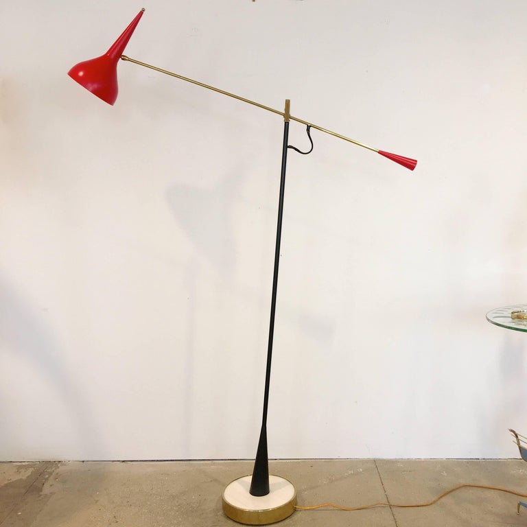 Articulating Counterweight Arm Floor Lamp at 1stDibs