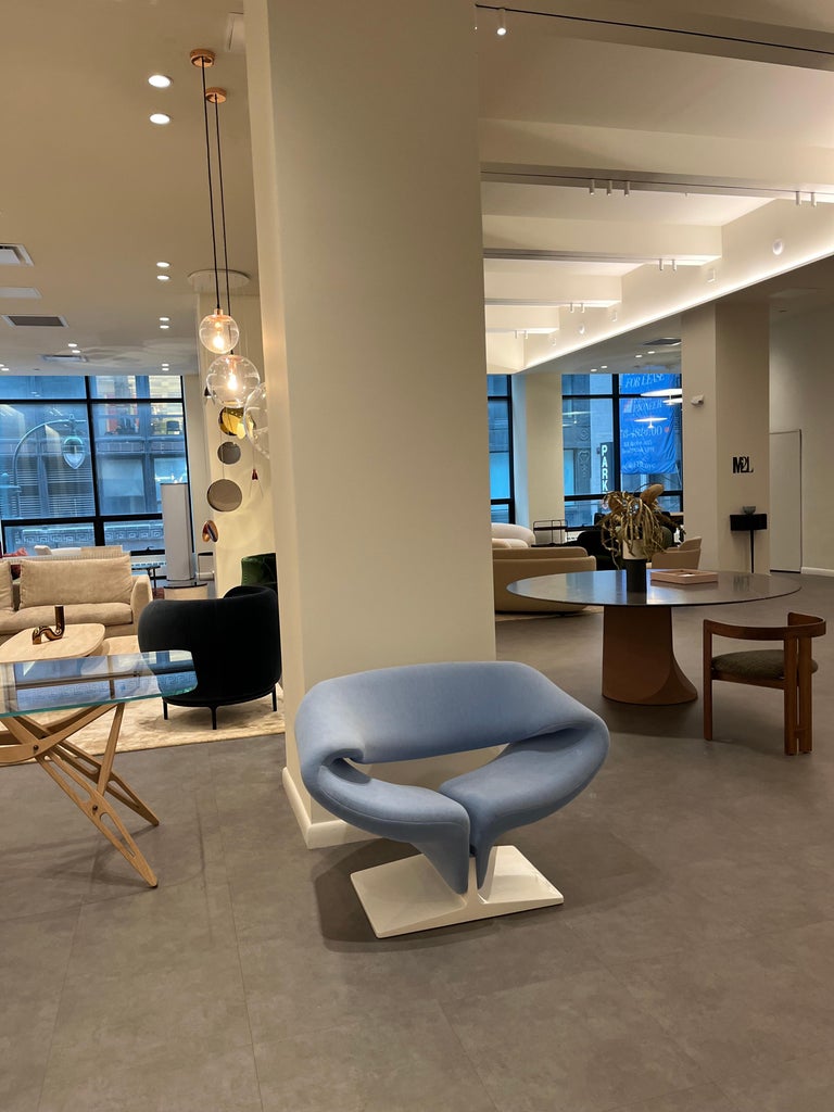 Artifort Pierre Paulin Blue Ribbon Velvet Lounge Chair in Stock For ...