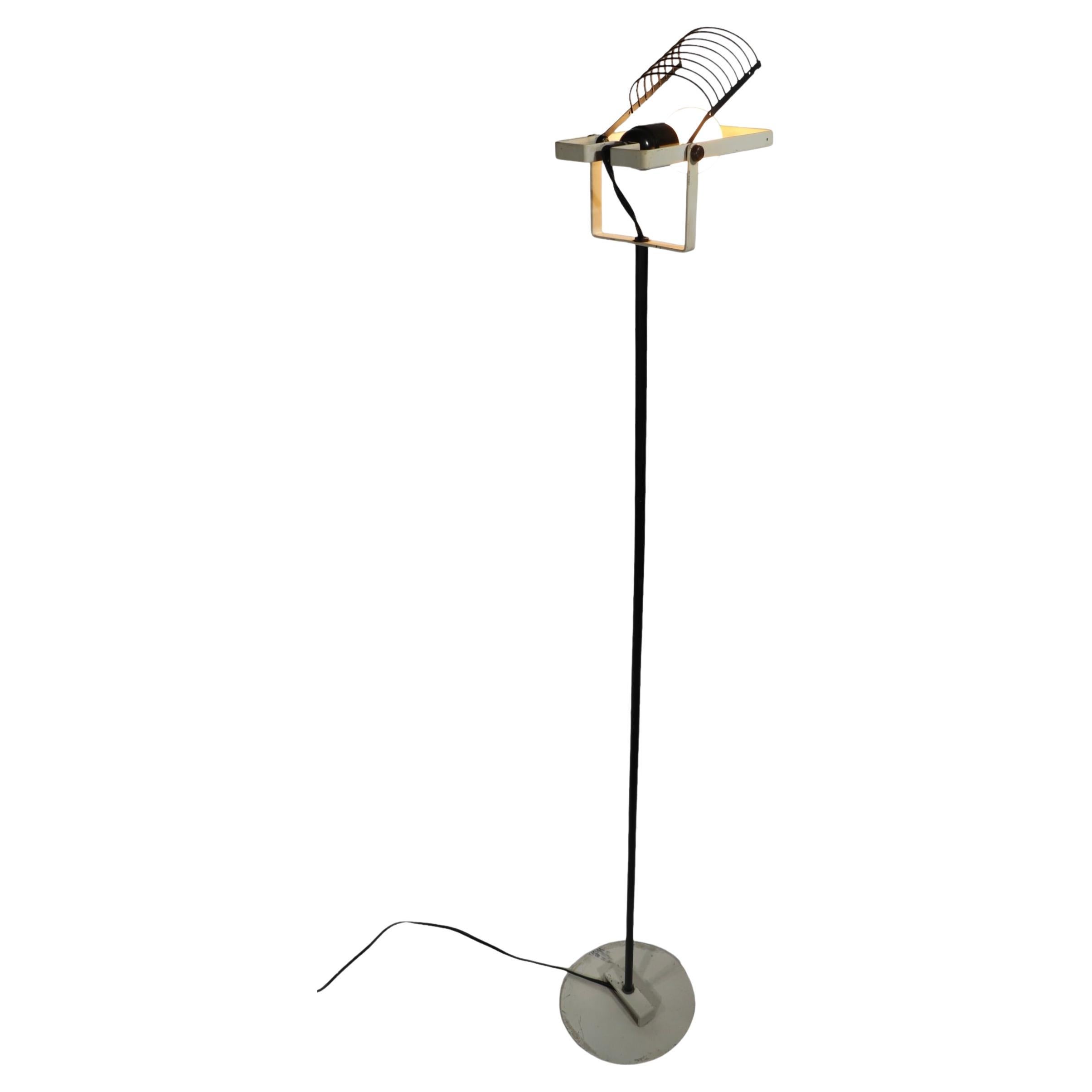 Postmodern Italian Sintesi Floor Lamp by Ernesto Gismondi, 1970s at 1stDibs
