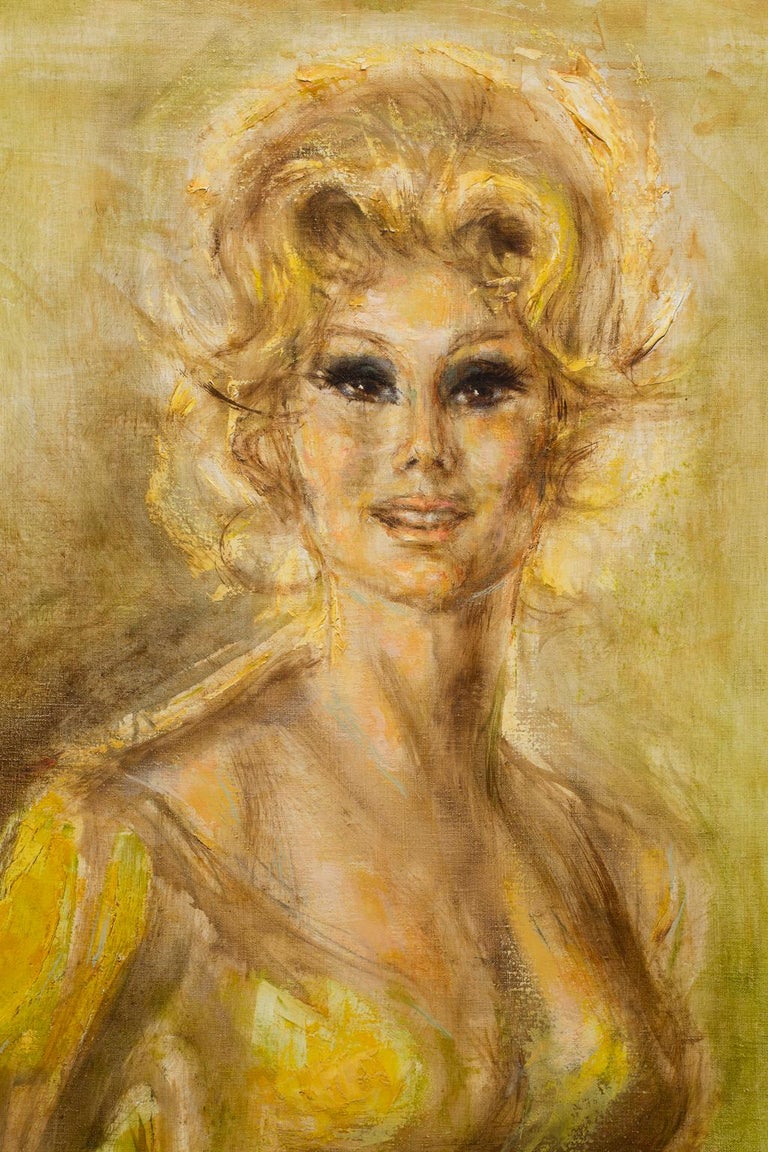 Artis Lane - "Eva Gabor" Female Portrait, Golden Colors, Movie Star For ...