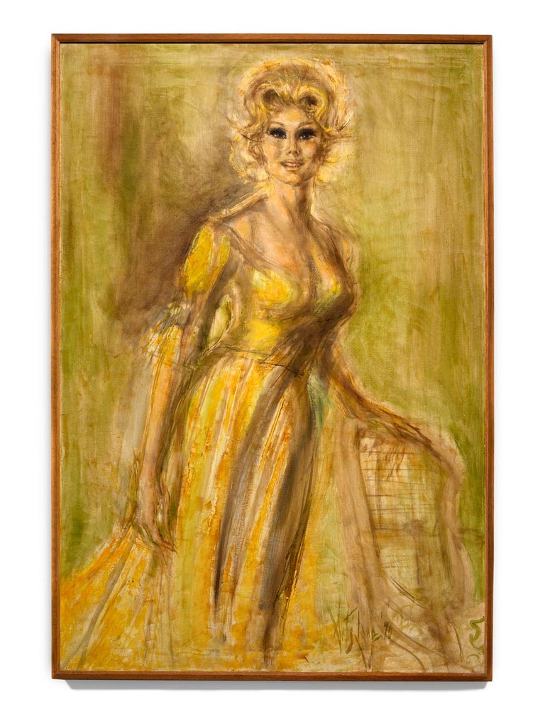 Artis Lane - "Eva Gabor" Female Portrait, Golden Colors, Movie Star For ...
