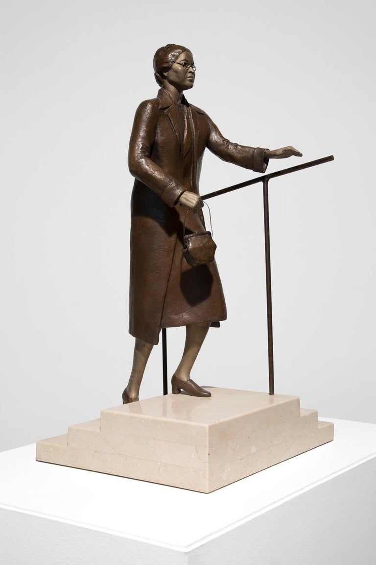Artis Lane - "Rosa Parks Ascending Steps" Bronze, Portrait, Iconic ...