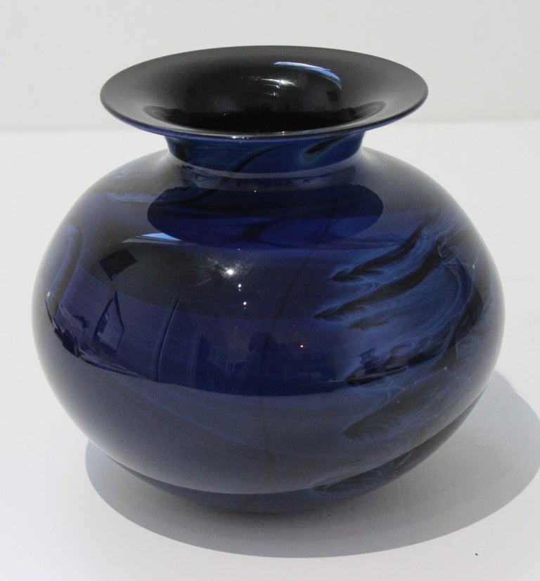 Artisan Glass Vase by Jimpson For Sale at 1stDibs