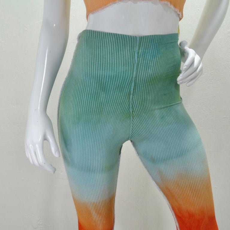 Artisan Made Hand Dyed Sunset Pants For Sale at 1stDibs