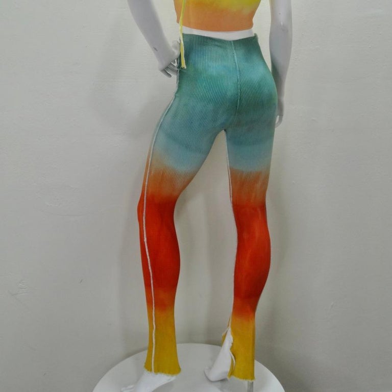 Artisan Made Hand Dyed Sunset Pants For Sale at 1stDibs