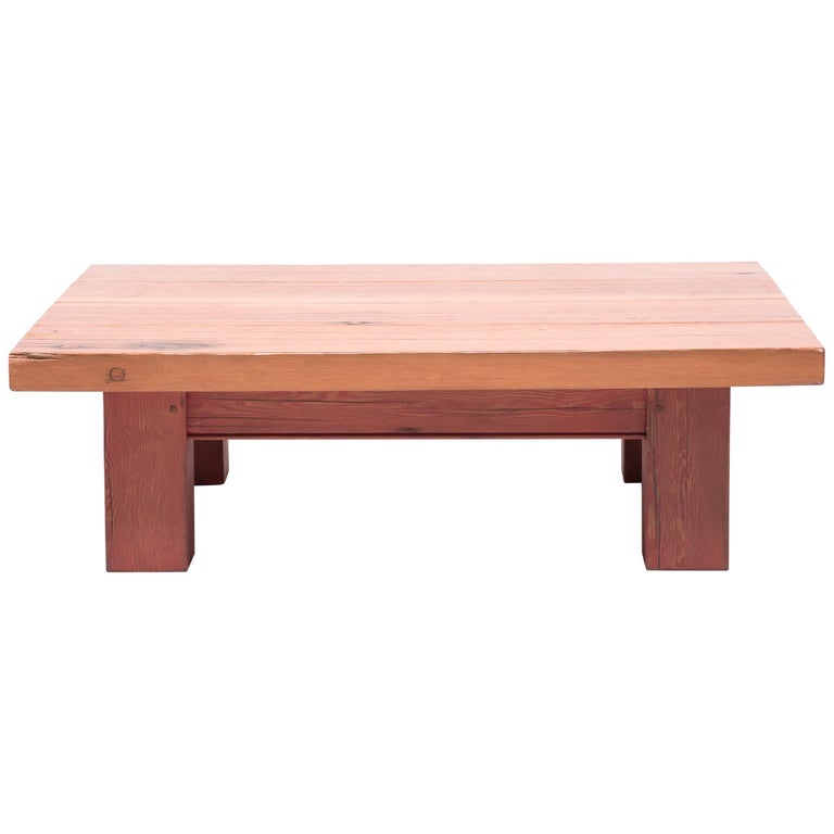 Plank Top Low Table For Sale at 1stDibs