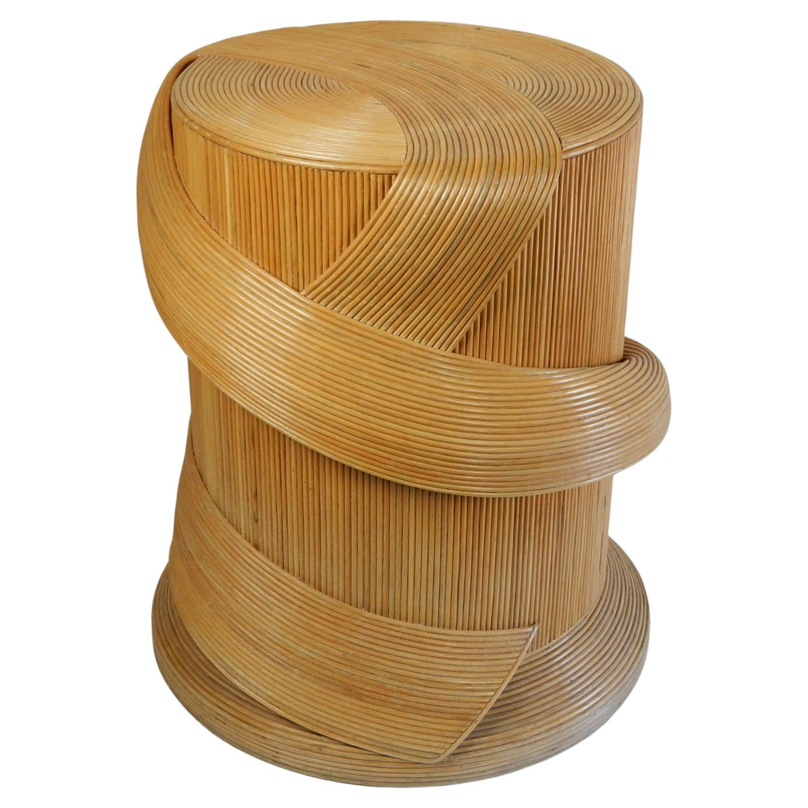 Pencil Reed Rattan Dining Table For Sale at 1stDibs | small rattan ...