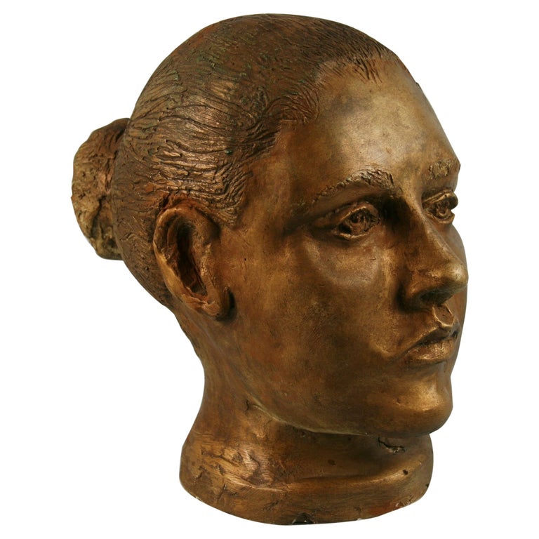 Artist Hand Made Female Plaster Sculpture For Sale at 1stDibs