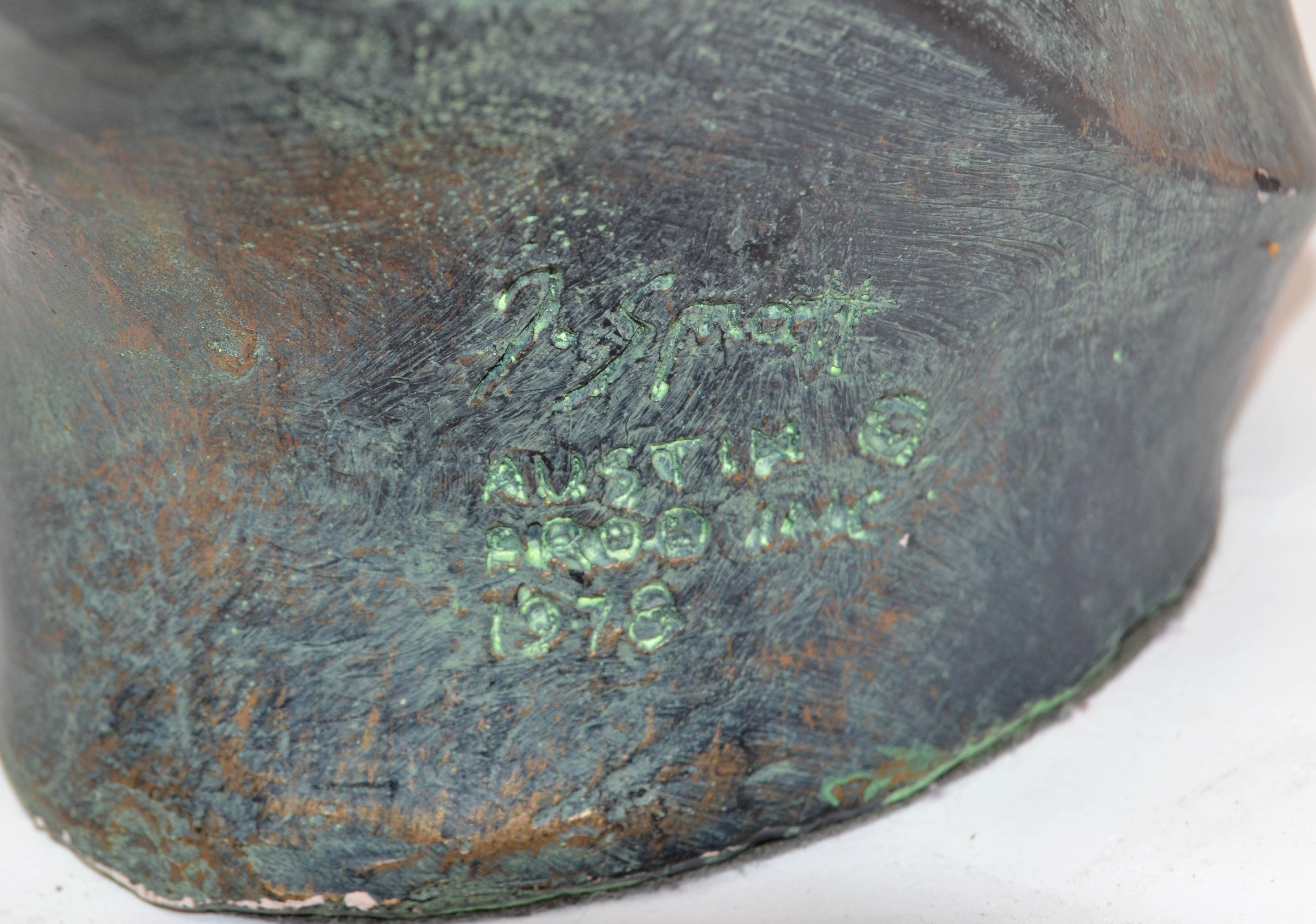 Artist J. Spratt Horse Head 'Flaming Mane' Bronze Finish on Plaster ...