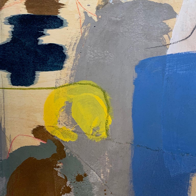 Artist Kico Mion Blue and Turquoise Abstract Painting, Italy ...