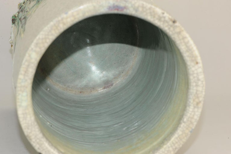 Artist Liang Ju Cheng Chinese Porcelain ProC Bitong Brushpot Water ...