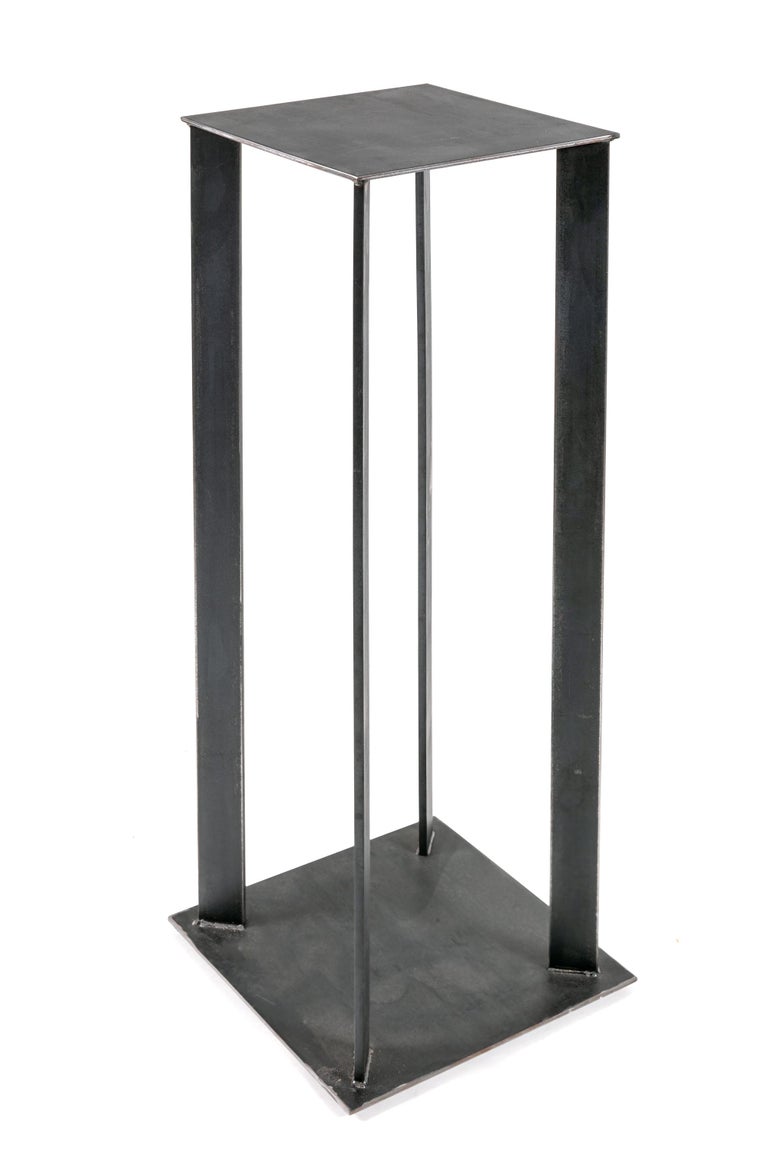 Artist Made Industrial Steel Pedestal Stand by Robert Koch, USA 2018 at ...