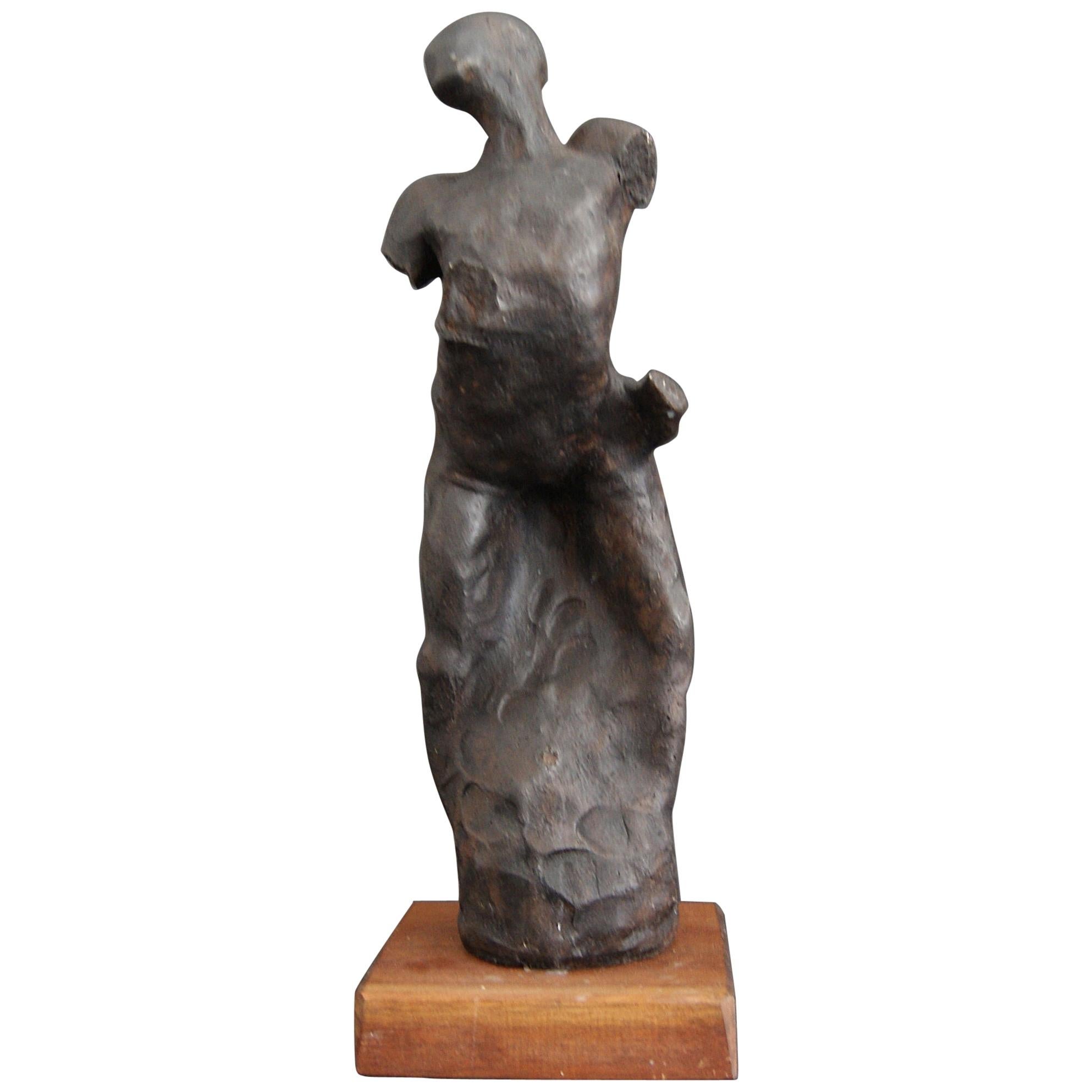 Monumental Nancy Jurs Ceramic Torso Sculpture at 1stDibs